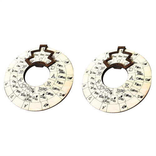 Circle of Fifths Wheel,Wooden Circle of Fifths,Mus on OnBuy