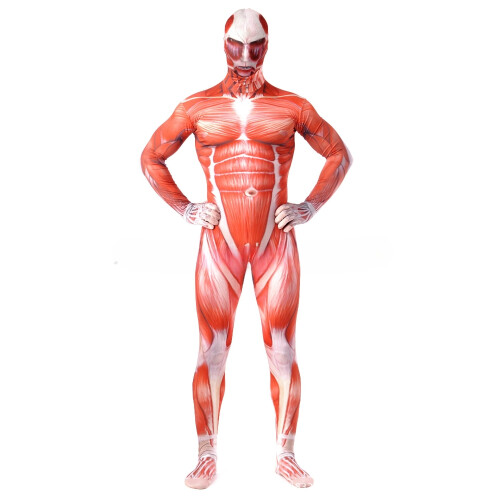 (170) Attack on Titan Colossal Titan Muscle Suit Full Body Zentai ...