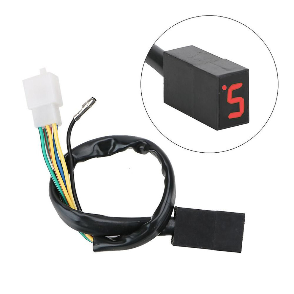 Universal 5 Speed LED Digital Gear Indicator Display Replacement ...