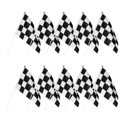Checkered Racing Signal Flags For Racing Events 28.00X20.00X0.10CM ...