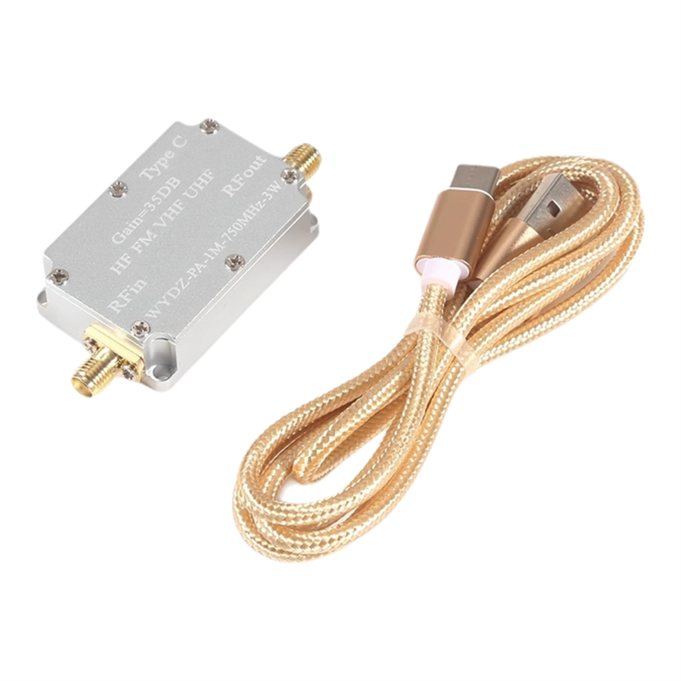 1-750 MHz 3 W Breitband-Leistungsverstärker HF FM VHF UHF FM ...