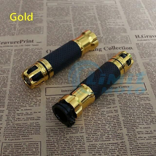(Gold C) Motorrad-Handgriffe im Multi-Style, CNC-Aluminium-Gummi-Gel ...