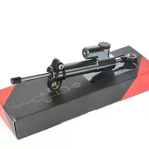 (Gray Black)con Motorcycle Steering Damper Stabilizer & Bracket Mount ...