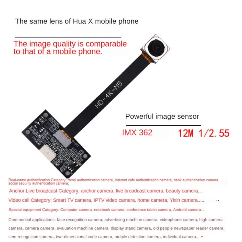 Module caméra 4K 12MP HD iMX362 USB 2.0, autofocus on OnBuy