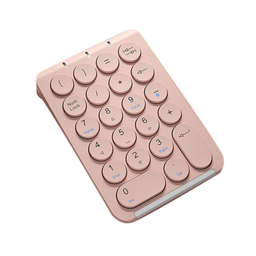 Wireless Number Pad Bluetooth Numeric Keypad Round Keycaps Numpad 22 ...