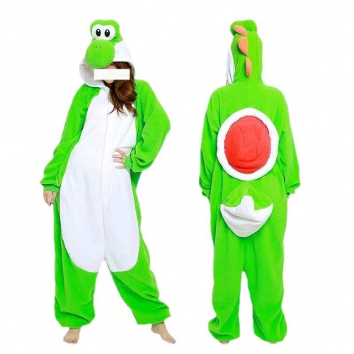 (Button-Triangle Tail Green Yoshi, No. 140 (Height 135-145CM)) Kigurumi ...