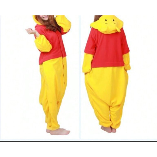 (Winnie the Pooh, M) Cartoon one-piece pajamas for men and women ...