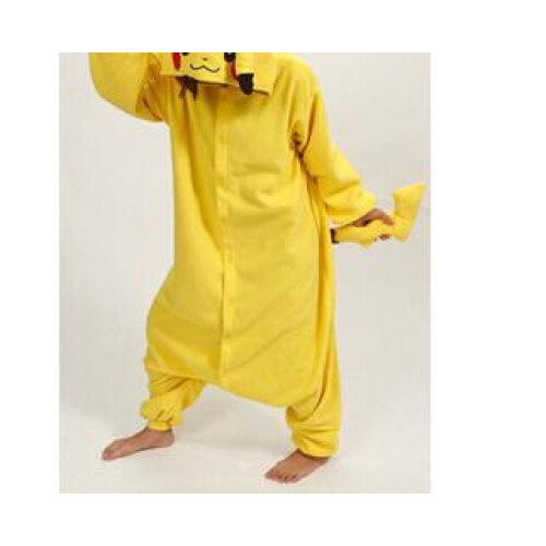 (Pikachu, L) Cartoon one-piece pajamas for men and women Halloween ...