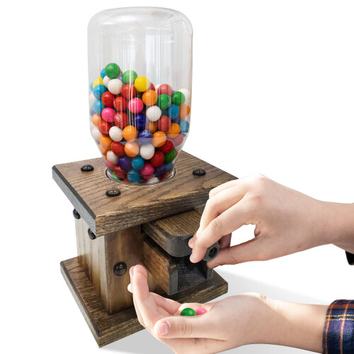 Peaceful Classics Wooden Candy Dispenser - Amish Handmade Containers ...