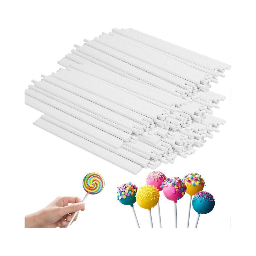 2025 Latest Model 200 Count Cake Pop Sticks, 6 in White Lollipop Sticks ...