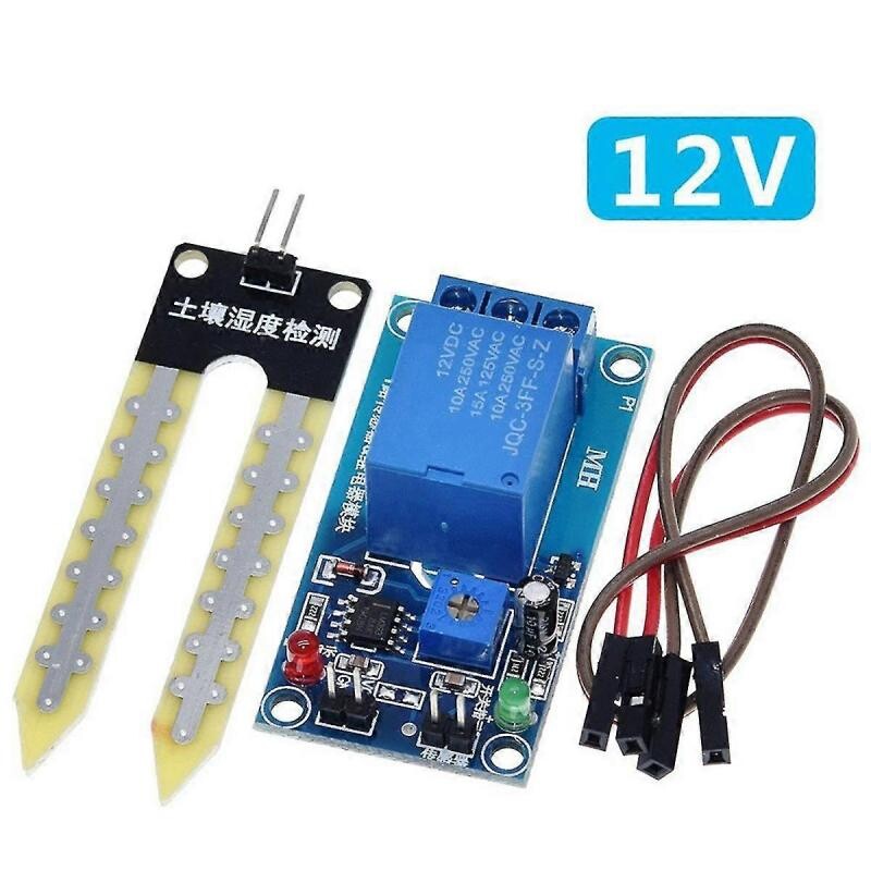 DC 12V Soil Moisture Sensor Relay Control Module Automatic Watering of ...