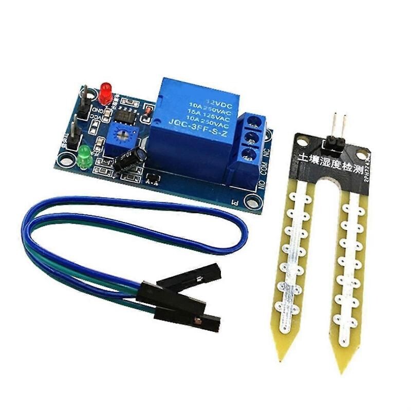 DC 12V Soil Moisture Sensor Relay Control Module Automatic Watering of ...