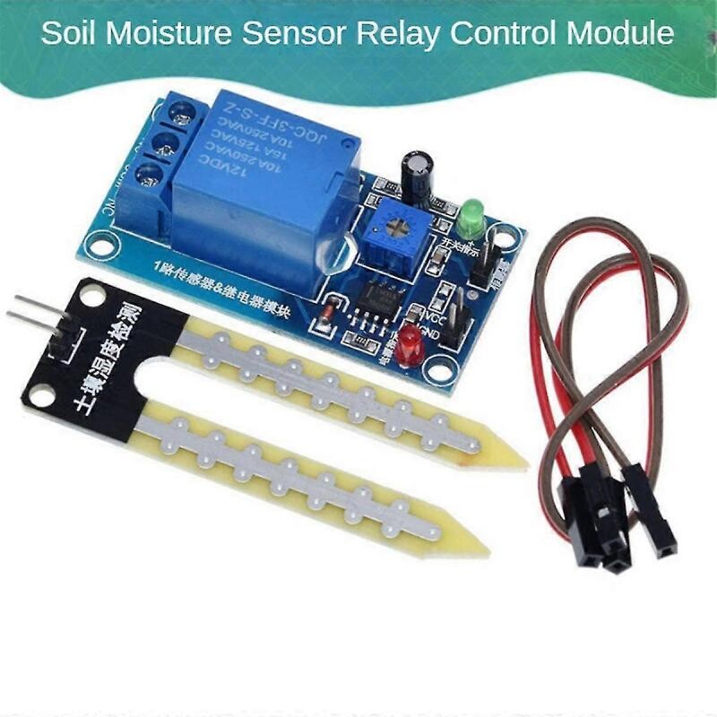 DC 12V Soil Moisture Sensor Relay Control Module Automatic Watering of ...