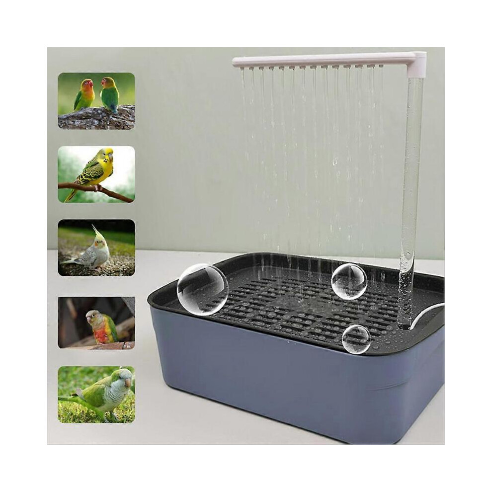 Bird Shower Budgie, Bird Bathhouse Bathtub, Automatic Pet Bird Bath ...
