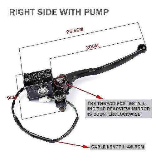 Motorcycle Front Brake Master Cylinder Assy for 125Cc YBR 125, Right ...