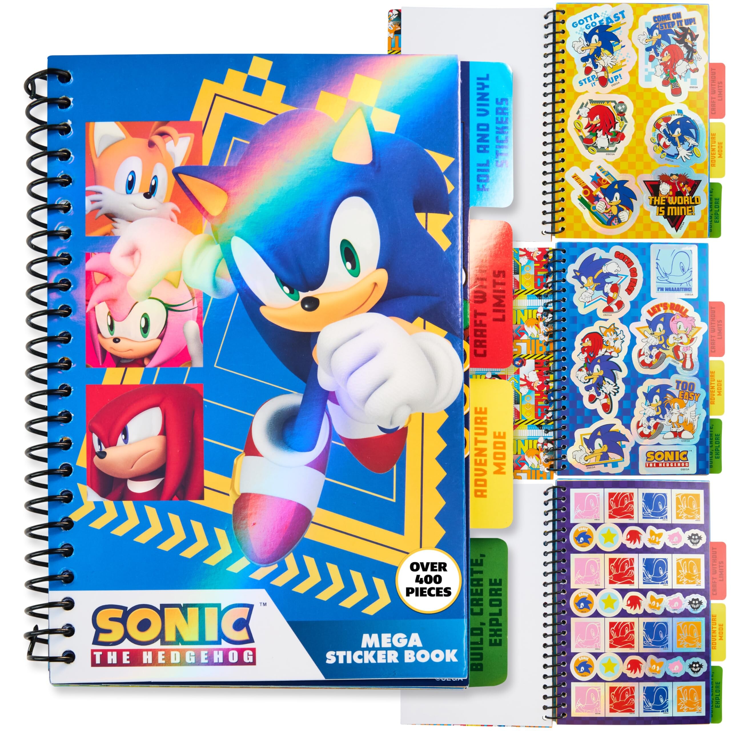 Sonic the Hedgehog Sticker Book for Kids Tente Activity Book 28 Sticker ...