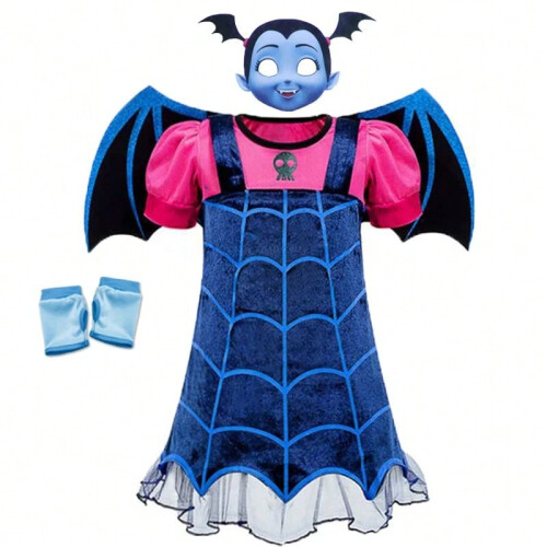 (Suit 2, One Size) MINISO Vampire Cosplay Dress Girl Princess Dress Up ...
