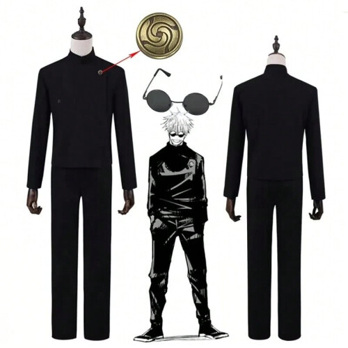 (Gojo Costume and Wig, L) Geto Suguru Gojo Satoru Anime Figures Jujutsu ...