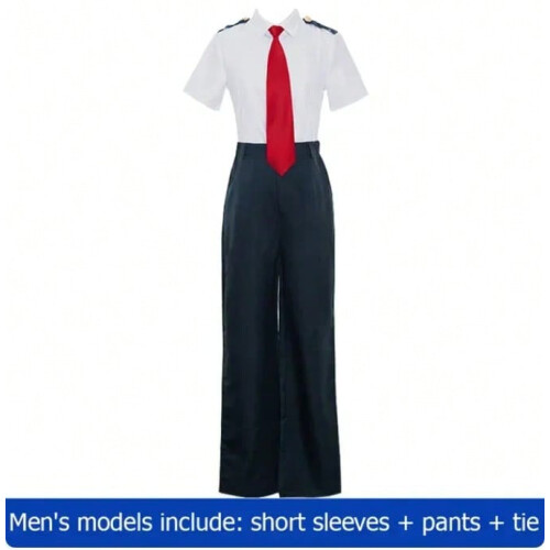 (Shirt Pants Tie, S) My Hero Academia Anime Midoriya Izuku Cosplay ...