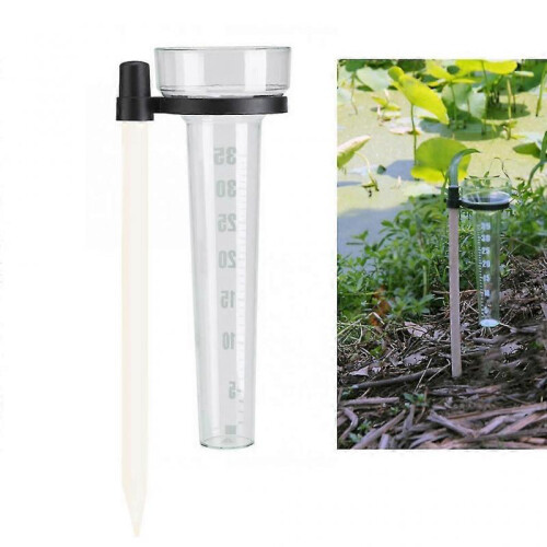 Home Plastic Rain Gauge Outdoor Rain Water Meter Simple Rain Water ...