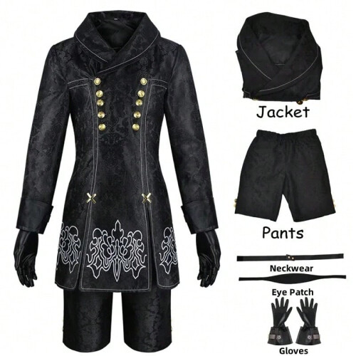 (9S Costume, XXL) Game 9S Cosplay Cotsume YoRHa No. 9 Type S Uniform ...