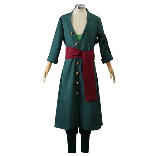 (Costume Only, 120) Anime Figures Roronoa Zoro Cosplay Costume Uniform ...