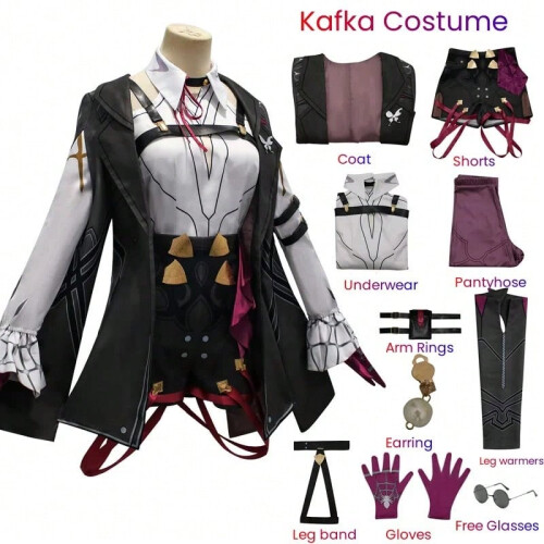 (Kafka Costume, XL) Honkai Star Rail Cosplay Costume Honkai Kafka ...