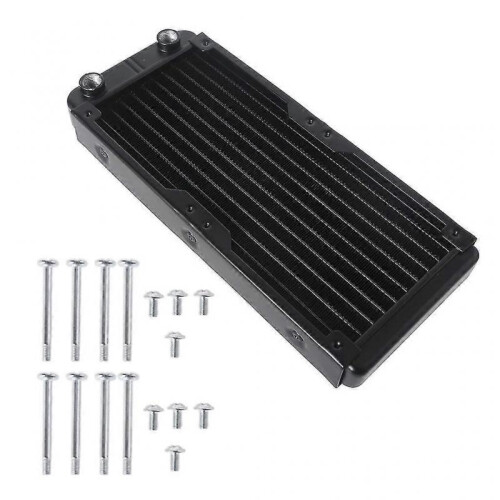 Water Cooling Computer Radiator 10 Pipe Aluminum Heat Exchanger Liquid ...