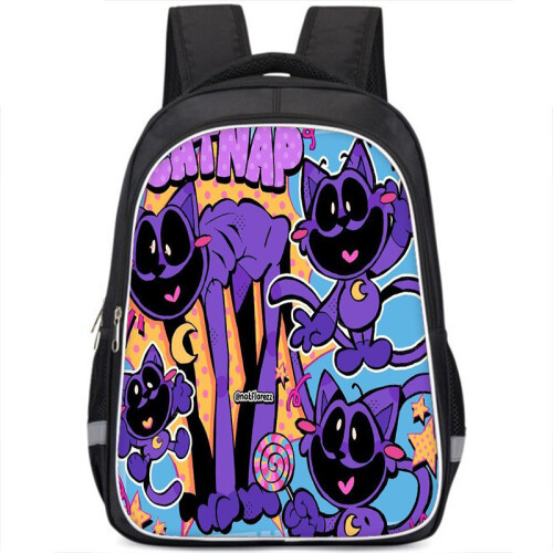 (Style K, Small) Poppy Playtime Catnap Smiling Critters School Bag ...