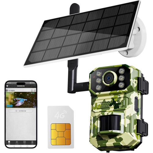 Smart Trail Camera,HD Night Vision, IP65 Waterproof, 0.3s Trigger Speed ...