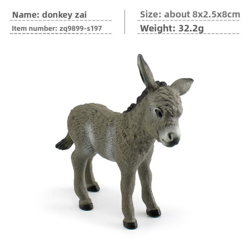 (Style C) Farm Pvc Animal Collectible Models With Realistic Donkey For ...