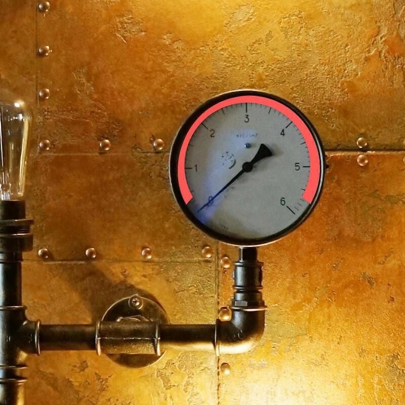 5 Sheets Pressure Gauge Stickers Pressure Gauge Identification Labels ...