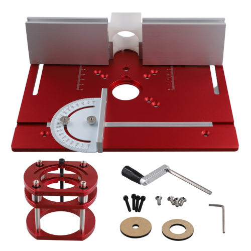 Woodworking Router Lift Kit Table Insert Plate Aluminum for 65mm ...