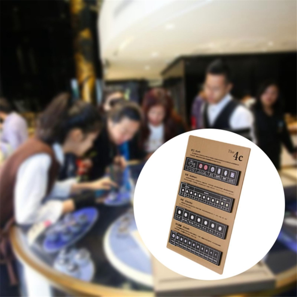 Diamond Grading Board 4C Display Jewelry Tool Identification Teaching ...