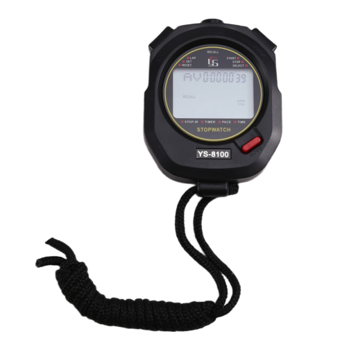 Timer Stopwatch Chronograph Sports Training Digital Chronometers 3 Rows ...