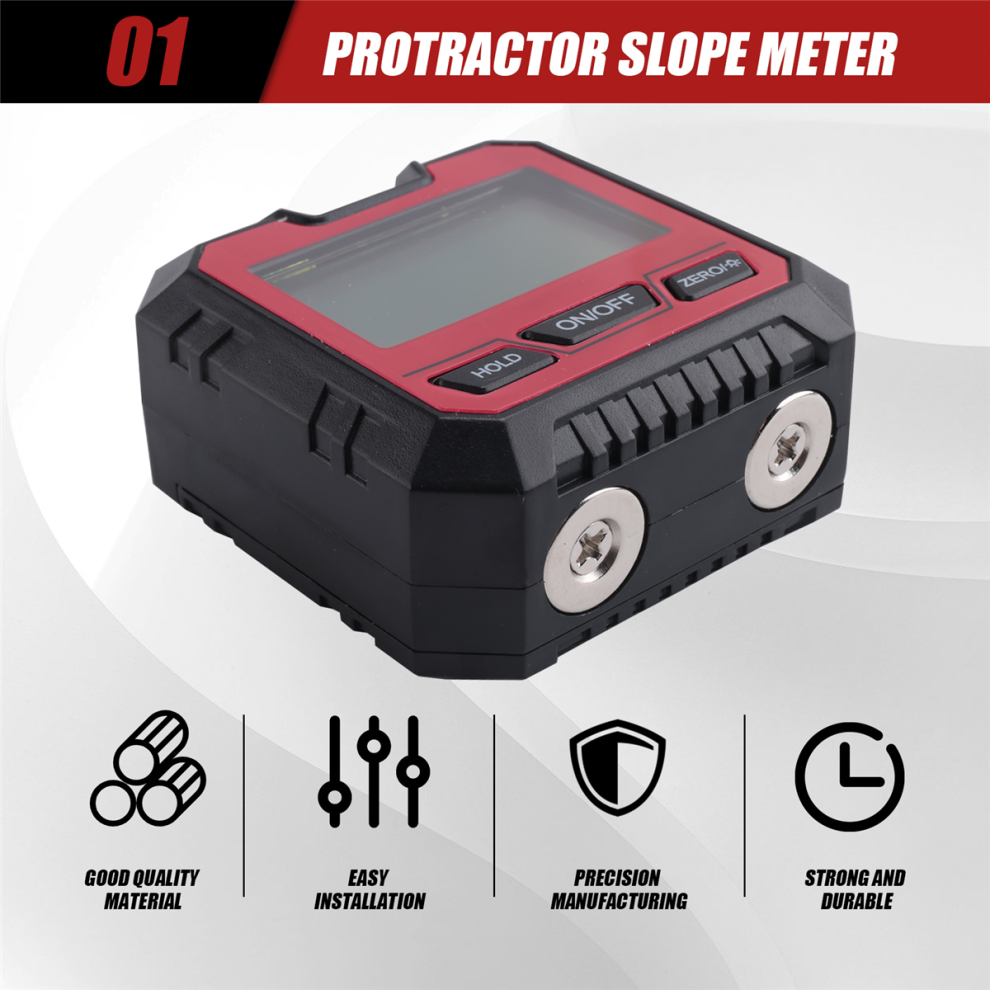 Precision Digital Inclinometer Electron Goniometers Magnetic Base ...