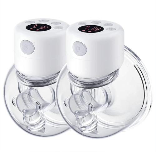 Hands-Free Breast Pump,Wearable Portable Pump Double Fit Flange,Travel ...