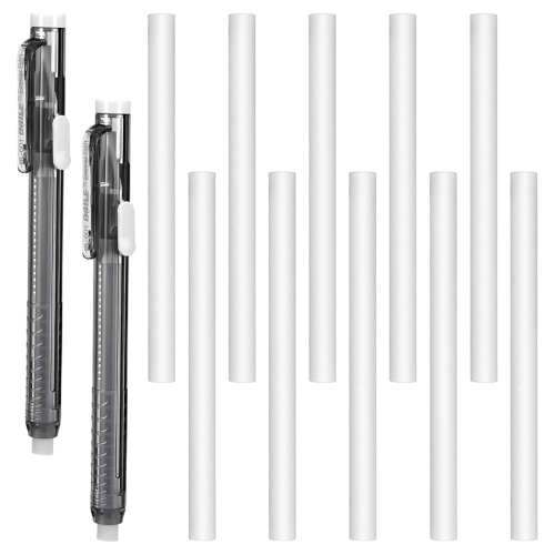 12 Pcs Retractable Mechanical Eraser Pen Pen-Style Erasers Precise ...
