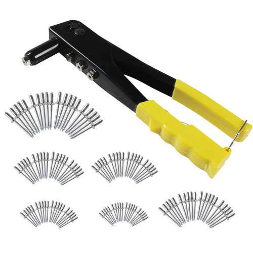 Heavy Duty Riveter Set Riveting Machine 120Pcs Blind Rivets Assortment ...
