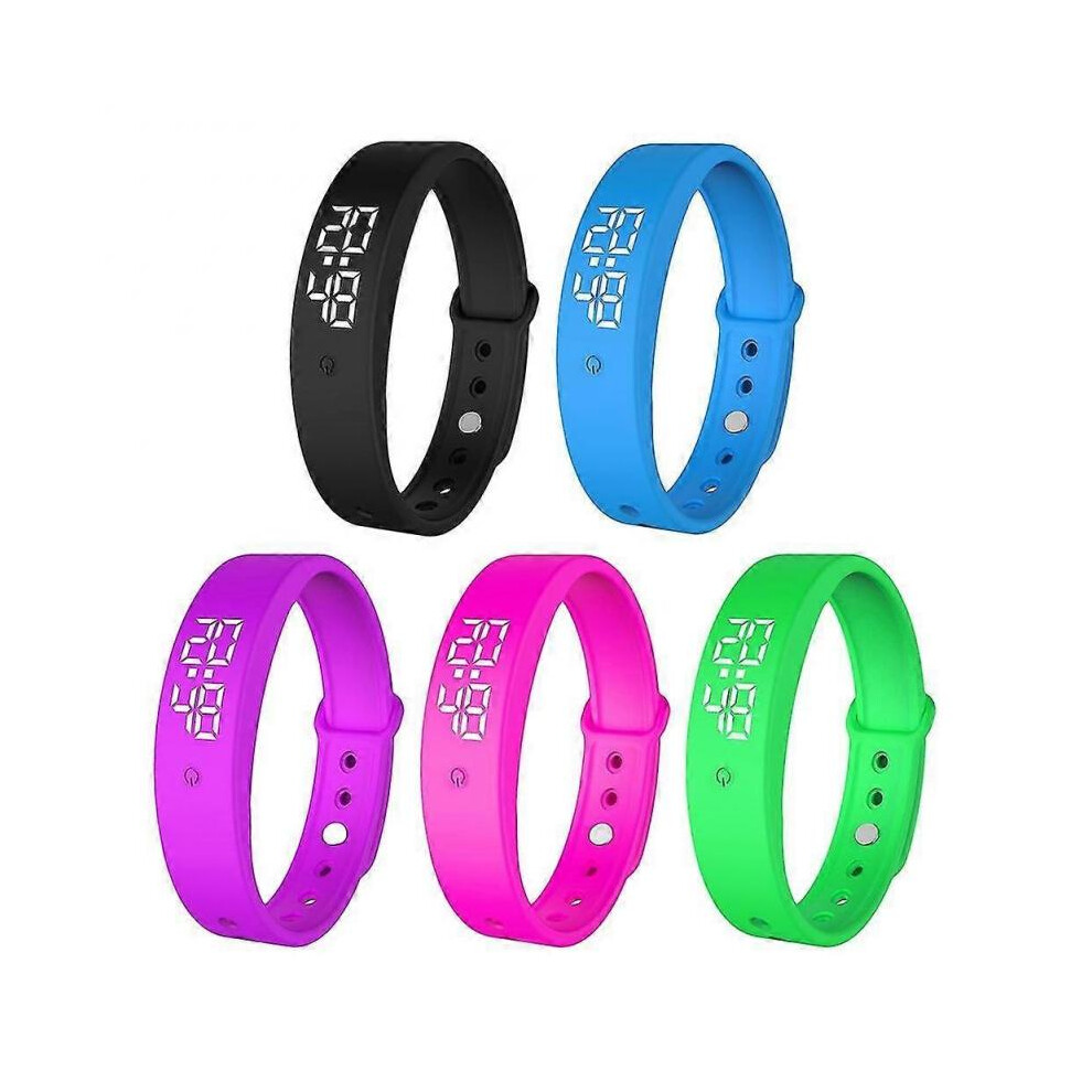 (Purple) Fornnerg V9 Body Temperature Monitor Thermometer Vibration ...