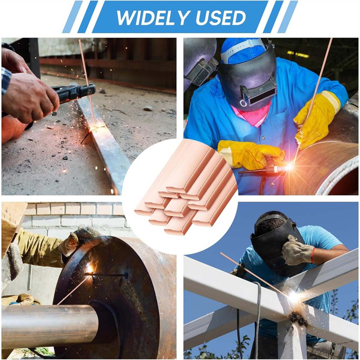 60 Sticks Brazing Rods, Industry Grade for Air Conditioning ...