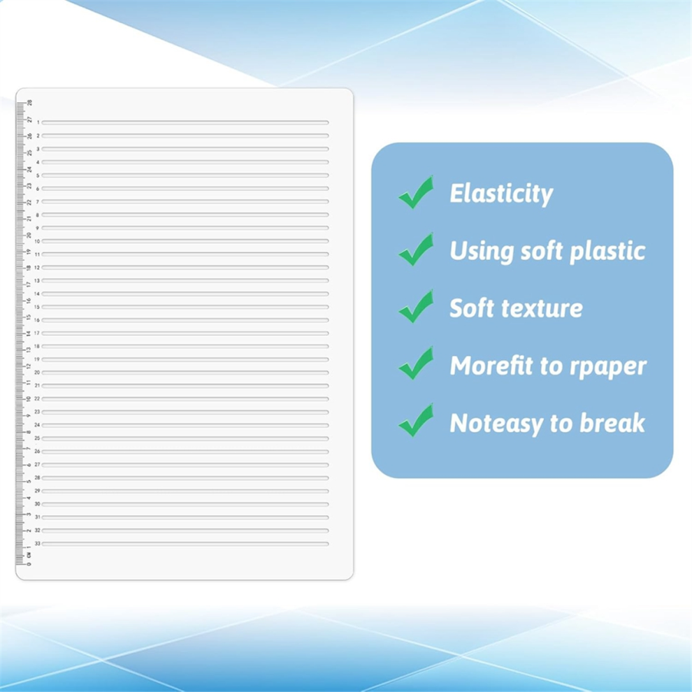 Plastic Straight Line Stencil Template 11 Inch Scale 0.35 Spacing for ...