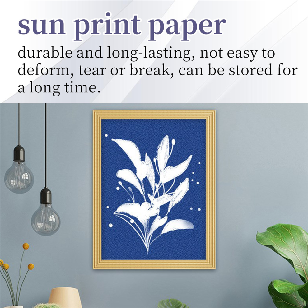 30 Sheets Cyanotype Paper, Sun Art Paper Kit, Solar Drawing Nature ...