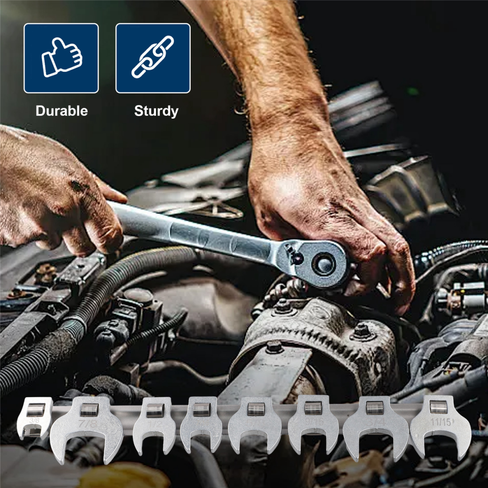 3/8 Zoll Nuss-Hahnenfuß-Schlüsselsatz Hornköpfe Vierkant-Hardware-Werkzeug von Imperial Bullhorn ...