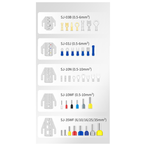 -30J Jeu de pinces à sertir multifonctions à ressort pour bornes ...