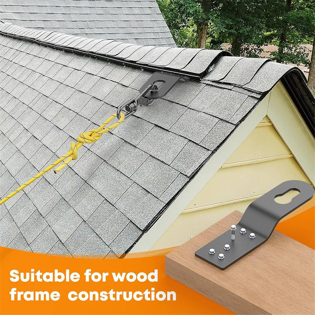 Lot de 5 ancrages de toit pour protection contre les chutes, fixation ...