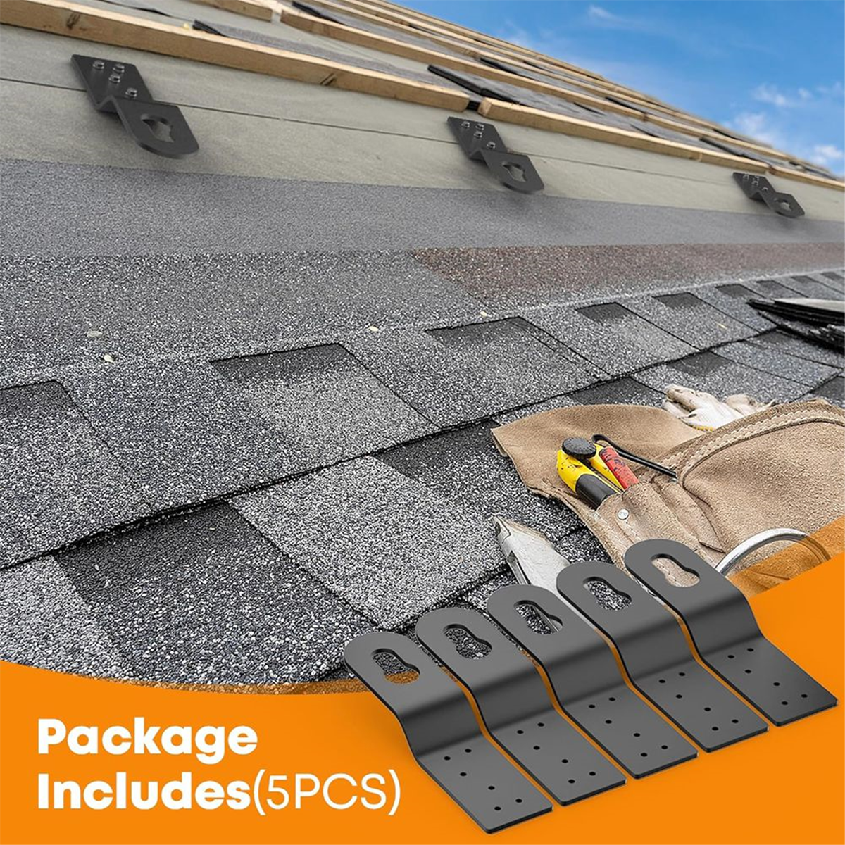 Lot de 5 ancrages de toit pour protection contre les chutes, fixation ...