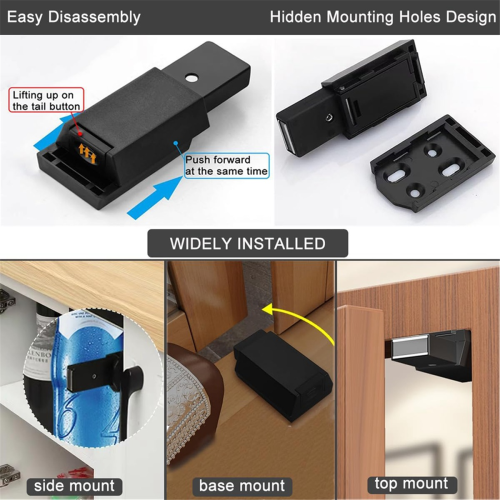 2 Pack Heavy Duty Push Latch & Lock for Hidden Door Touch Latches and ...