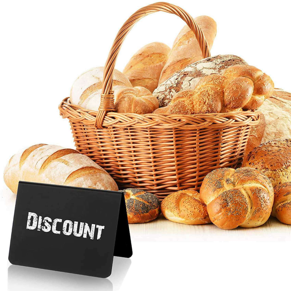 Lot de 20 mini tableaux noirs en PVC en forme de A avec marqueurs à ...