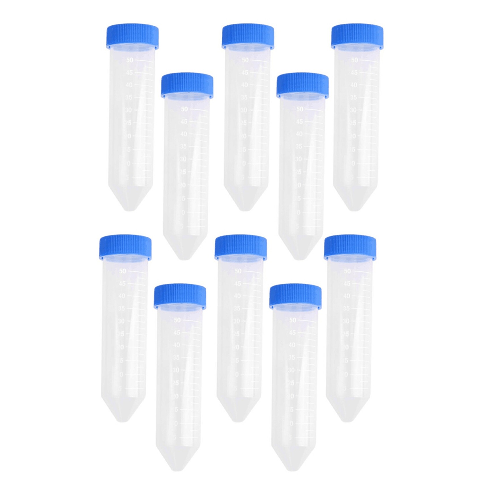 Lot de 50 tubes à centrifuger en plastique de 50 ml, flacons pour tests ...